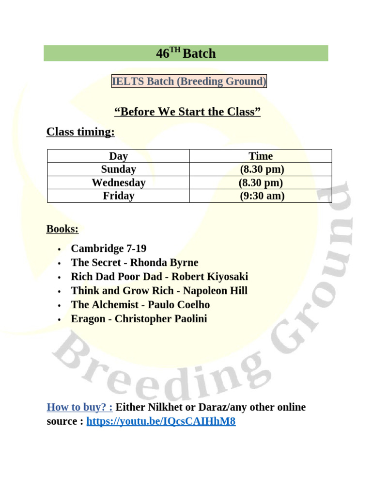 46th Batch Students Information | PDF