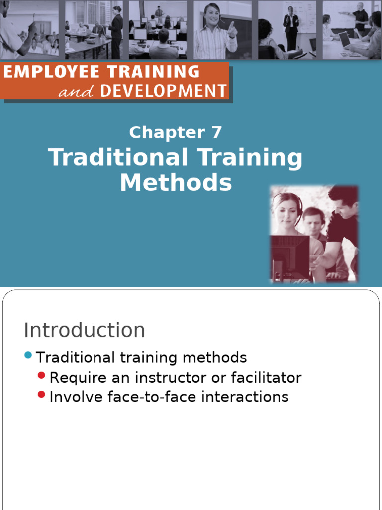 Chapter 7 - Traditional Training Methods | PDF | Learning | Simulation