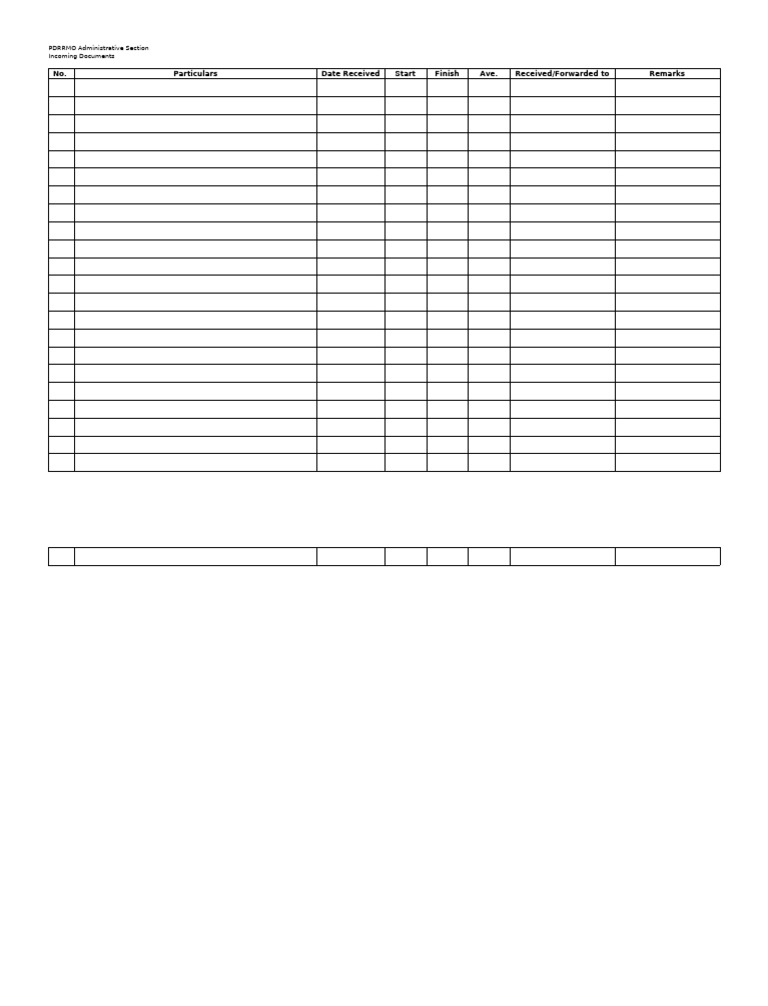 Incoming Documents | PDF