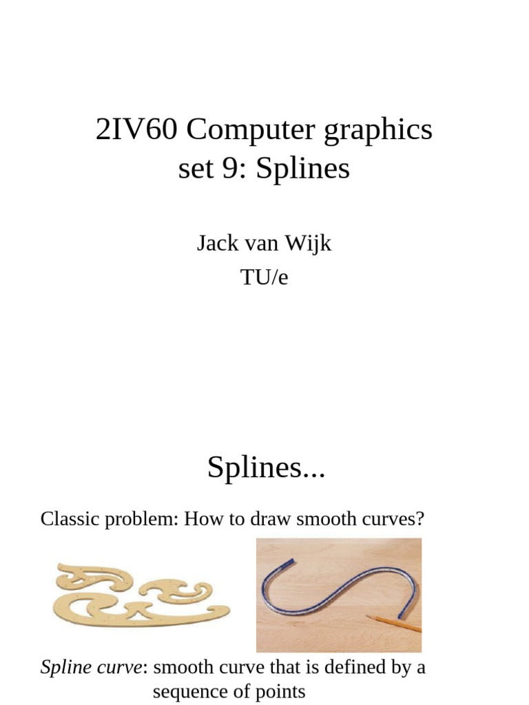 2IV60_9_splines | PDF | Spline (Mathematics) | Mathematical Analysis