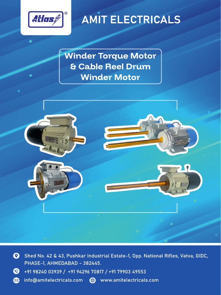 Winder Torque Motor and Cable Reel Drum Winder Motor | PDF