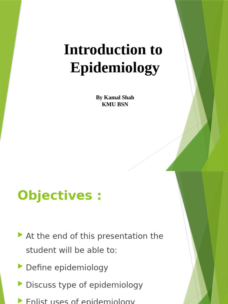 Lecture 1 Intro to Epidemiology-1 | PDF | Epidemiology | Medicine