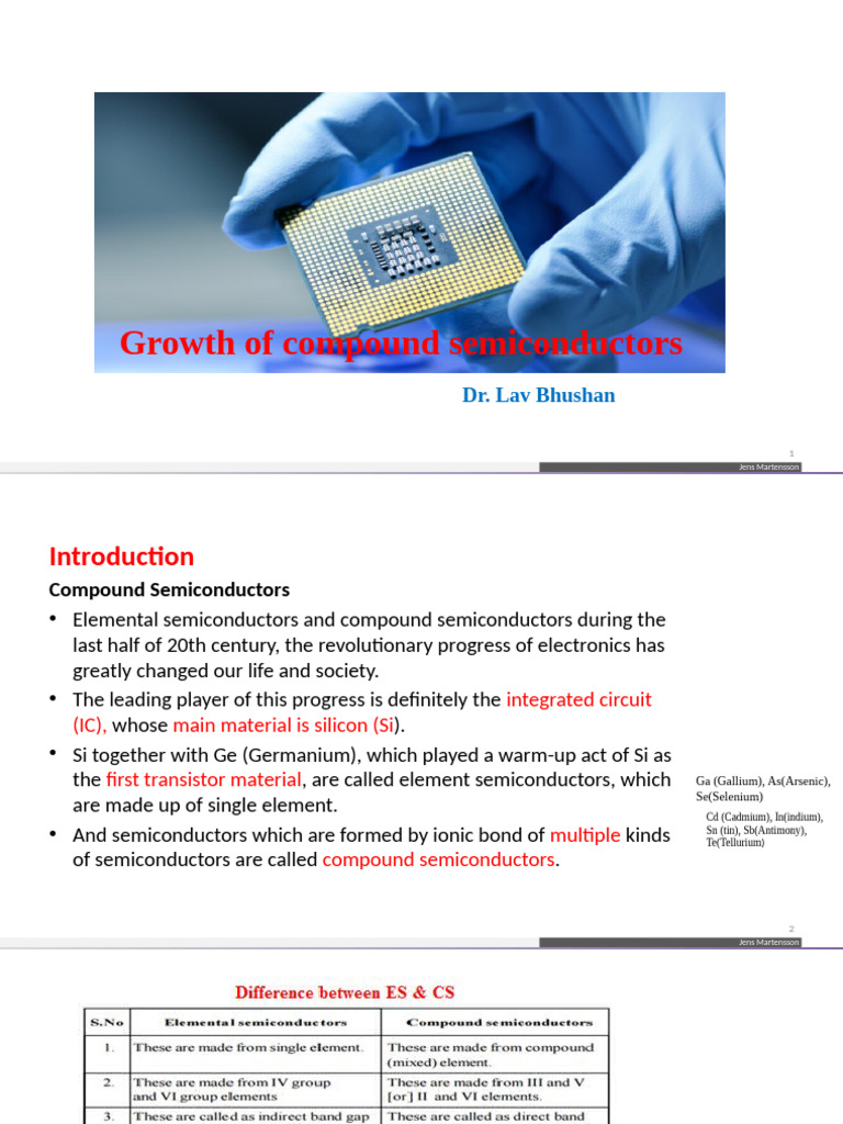 06Growth of Compound Semiconductors | PDF | Semiconductors | Titanium Dioxide