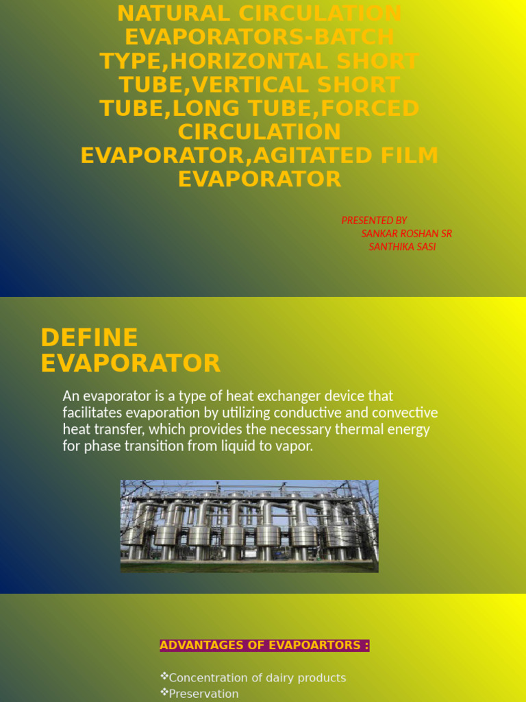 Types of Evaporators-natural Circulation Evaporators-batch Type,Horizontal[1] | PDF ...