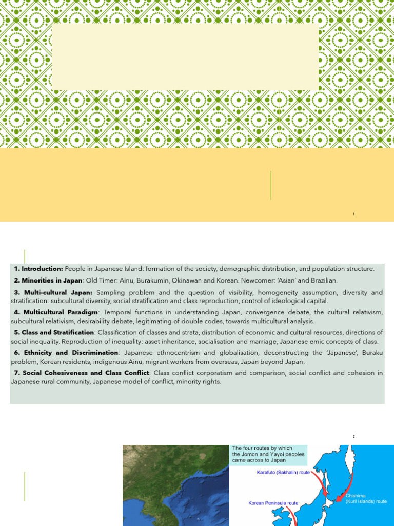 JS 906 Introduction & Ainu | PDF | Japanese People | Yamato People