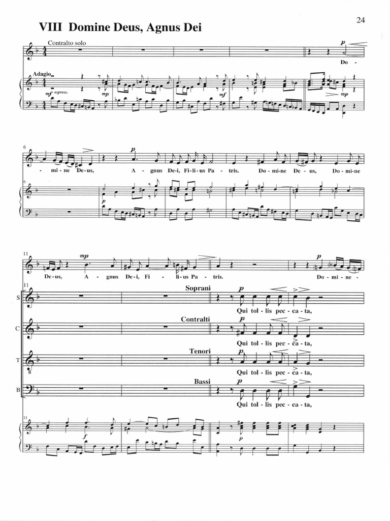 Domine Deus, Agnus Dei | PDF