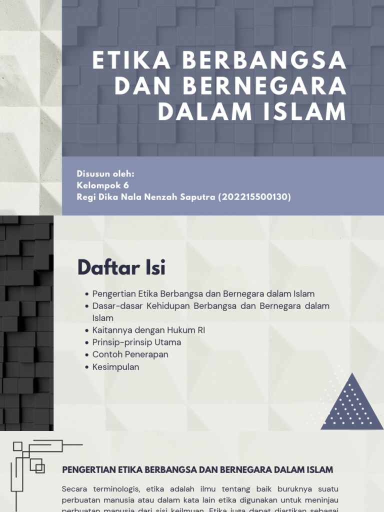 Etika Berbangsa dan Bernegara dalam Islam Kel. 6_20250426_191740_0000 | PDF