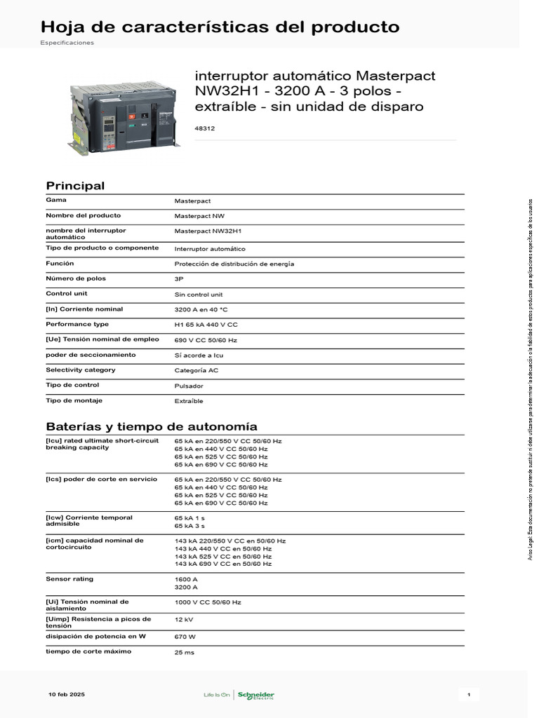 Schneider Electric_MasterPact-NW_48312 (1) | PDF | Residuos ...