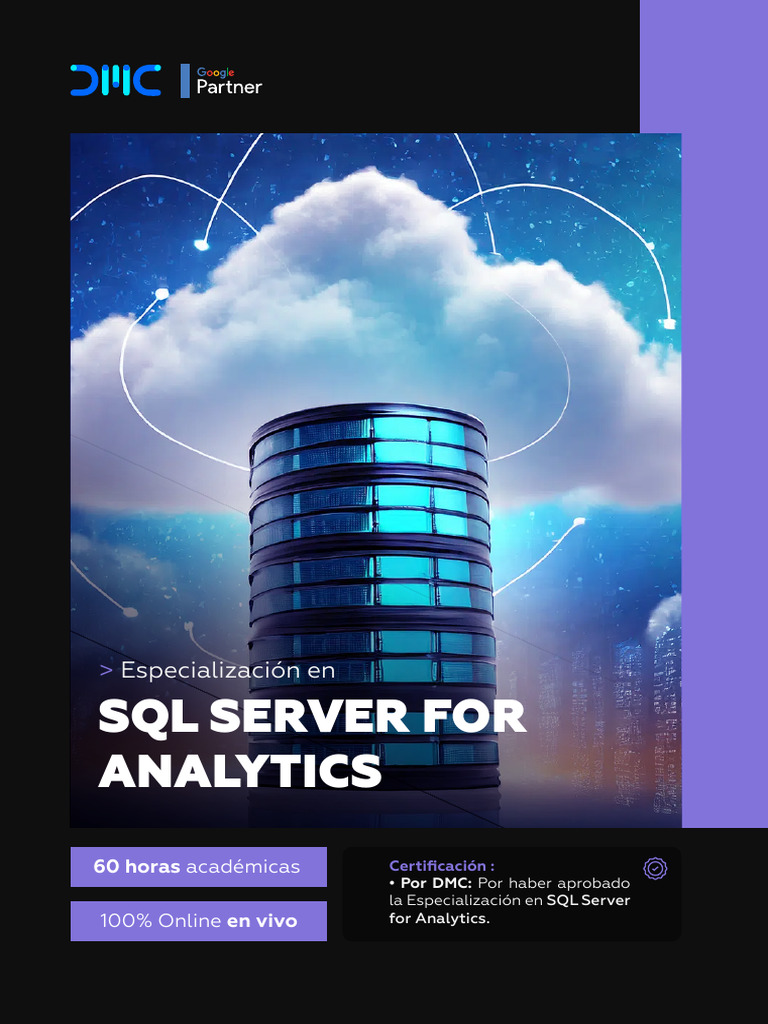 Brochure Espec SQL Server Sin Fecha | PDF | SQL | Bases de datos