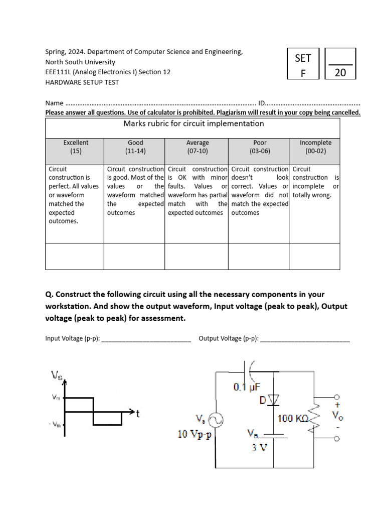 Eee111l Sp24 Sufinal Setf | PDF