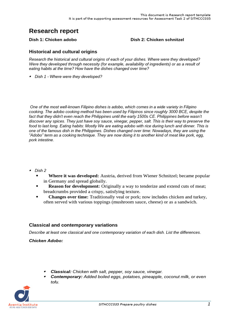 Research Report Template (AutoRecovered) Updated | PDF | Umami | Food And Drink