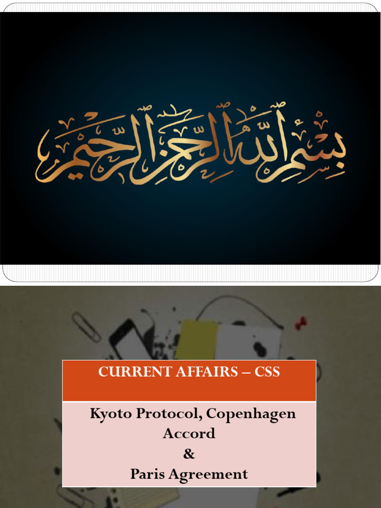 Lec 19 Koyoto Protocols Paris Agreement | PDF | Kyoto Protocol | United ...