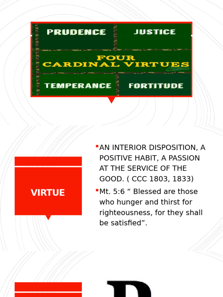 8 Cardinal Virtues | PDF | Prudence | Virtue