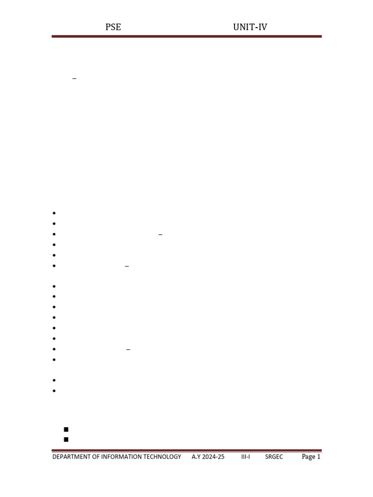 PSE Unit IV 2024-25 | PDF | Class (Computer Programming) | Inheritance (Object Oriented Programming)