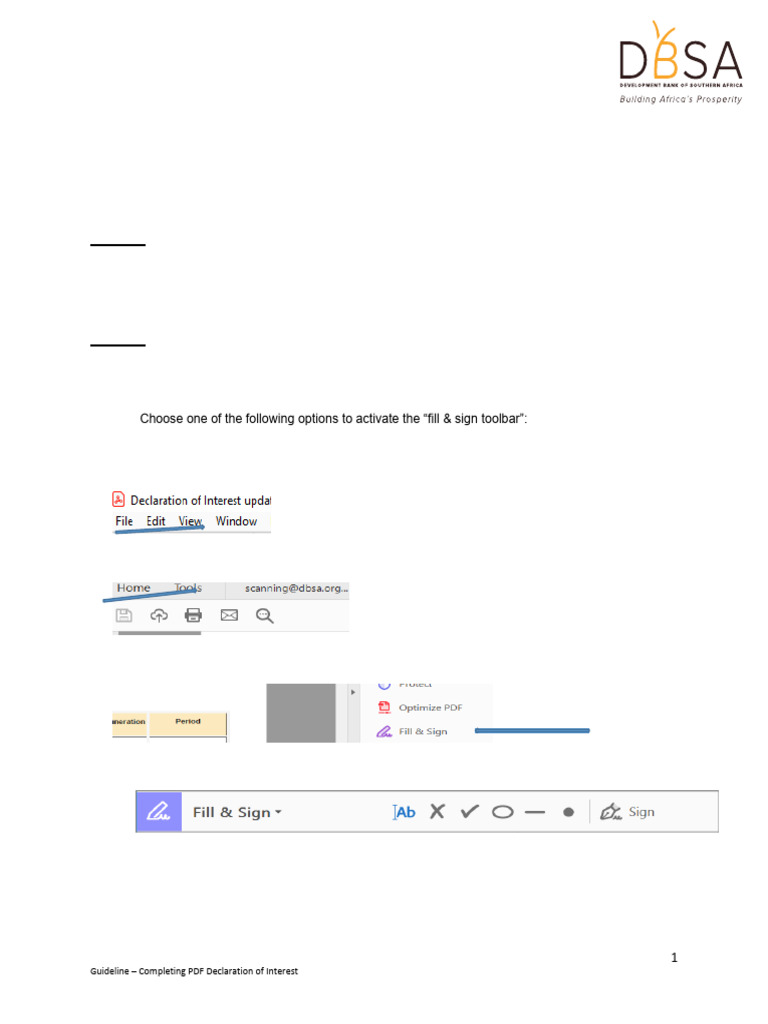 Guideline - Completing PDF Declaration of Interest Updated June 2019 | PDF | Computing | Software