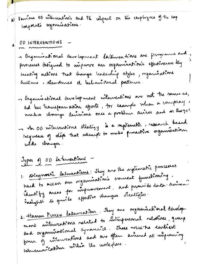 303 OD Intervention | PDF