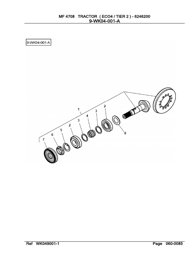 Front Axle - KIT Bevel Gear MF 4708 | PDF
