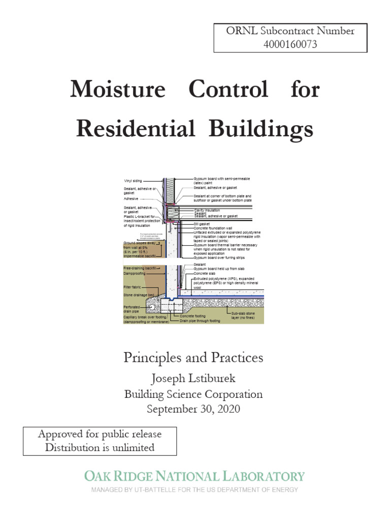 Lstiburek Moisture Control For Residential Buildings Final 10-23-20 ...