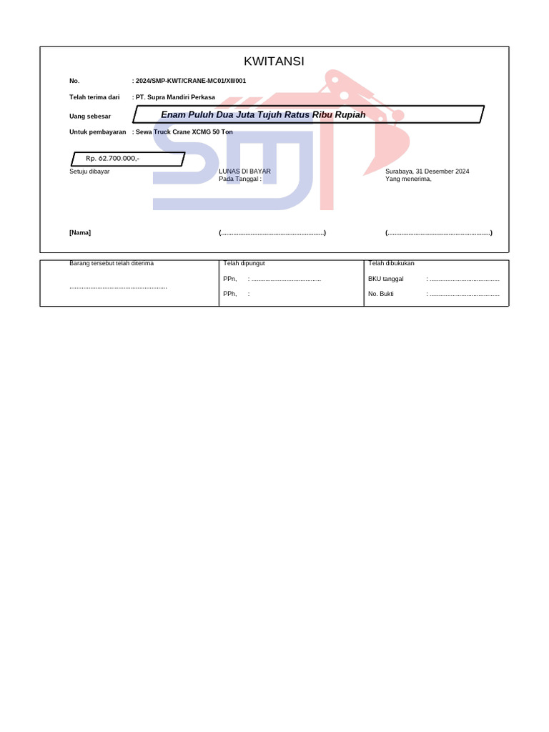 Contoh Kwitansi | PDF