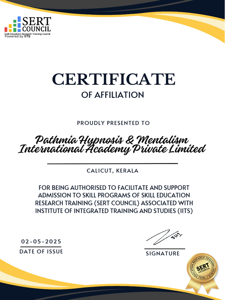 Certificate Sert PDF | PDF