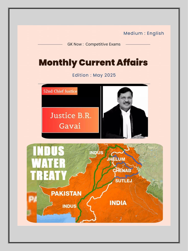 Monthly Current Affairs 1 To 30 April 2025 | PDF | Reserve Bank Of ...