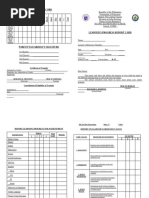 Deped Form 138-E Report Card Grades 4 To 6 Blank | PDF