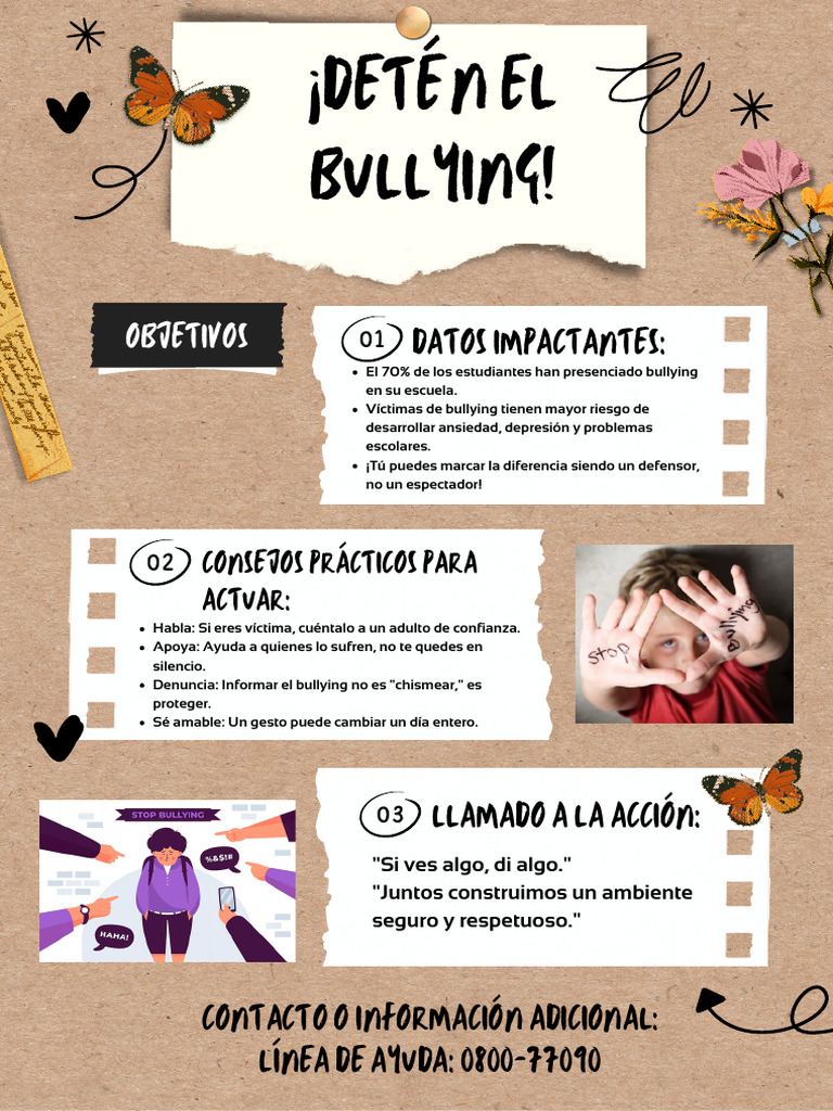 Afiche de Deten El Bullying | PDF