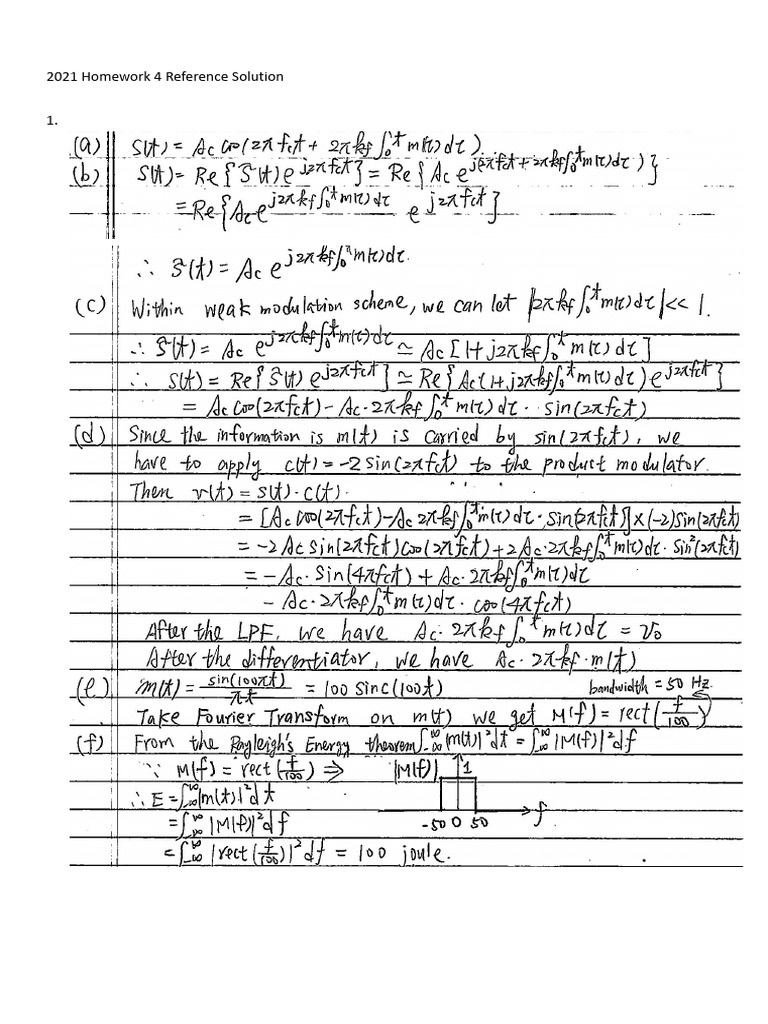 2021 Homework 4 solution | PDF