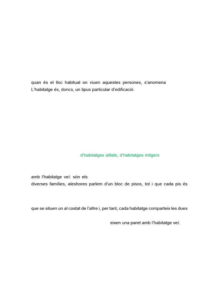 1.1.2 Les Edificacions I Els Habitatges | PDF