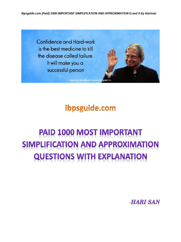 1000 Simplification Guide | PDF