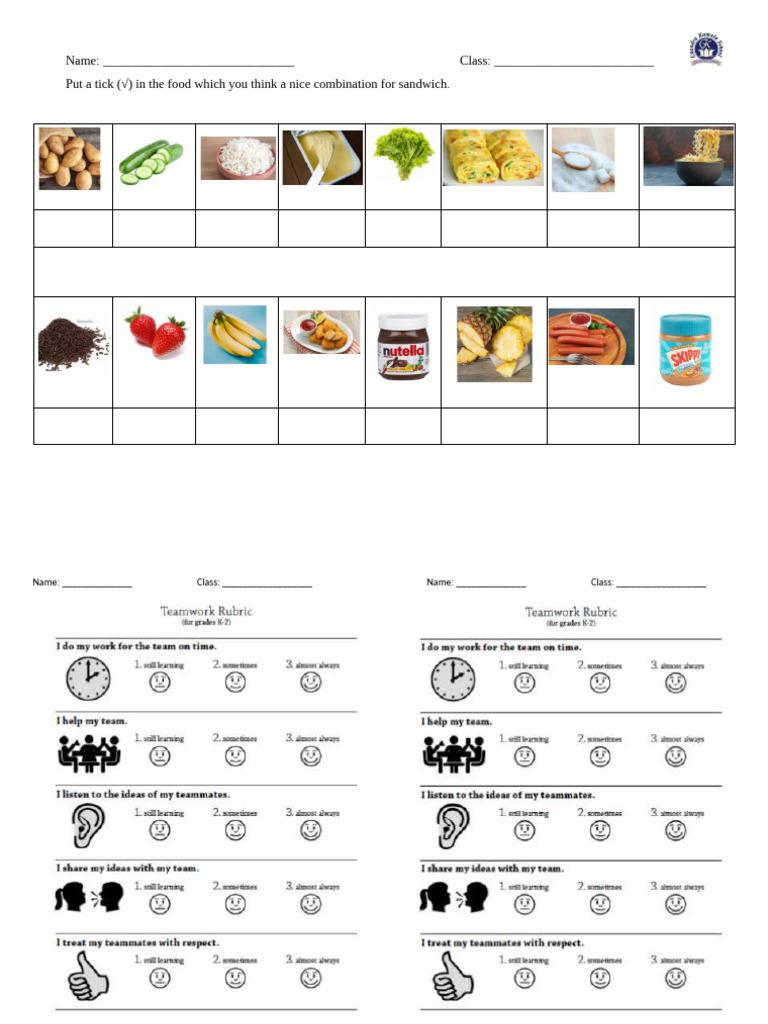 Project Based Learning Worksheets | PDF