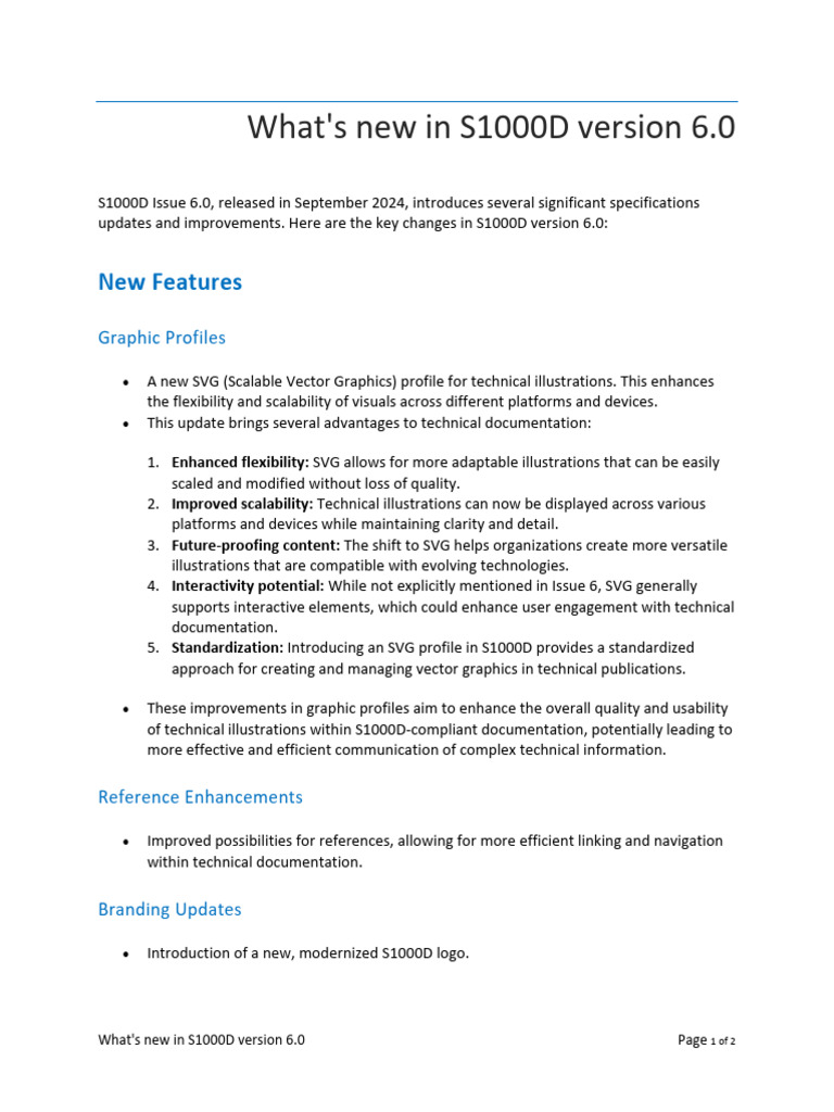 What's New in S1000D Version 6.0 | PDF | Computing