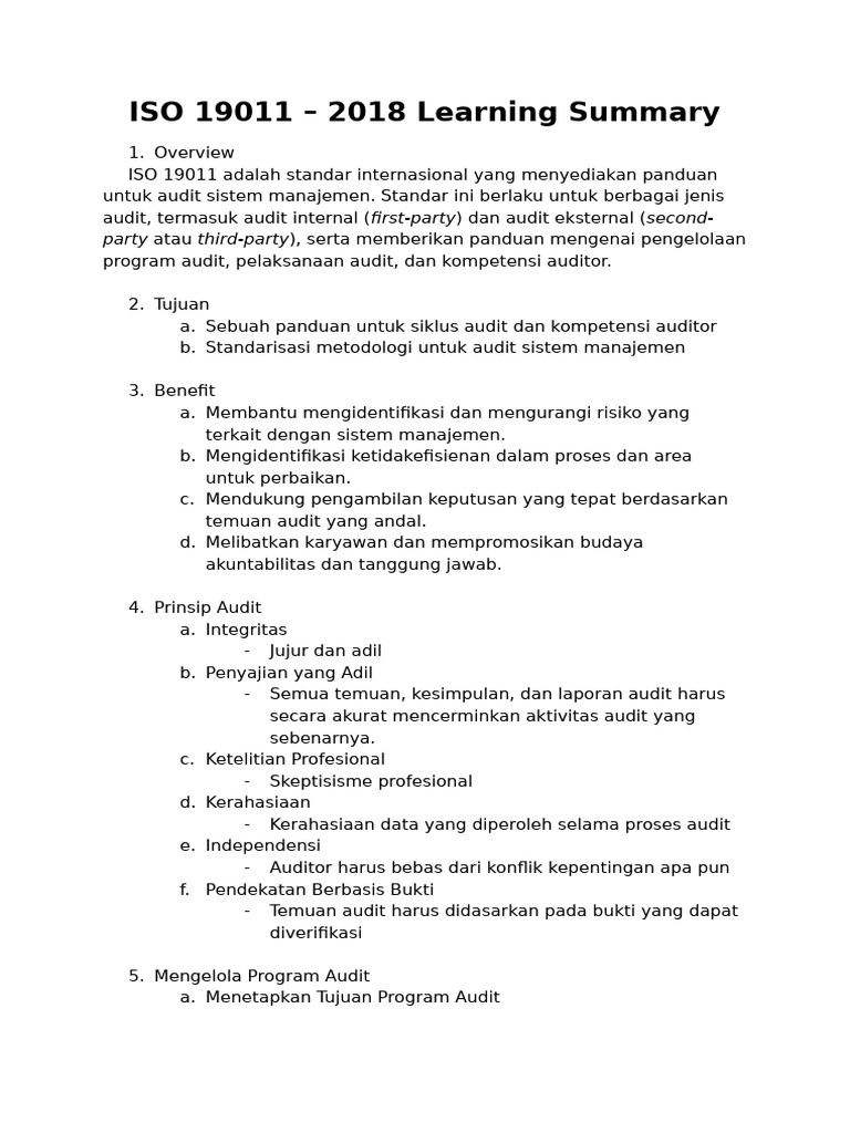 Iso 19011 | PDF
