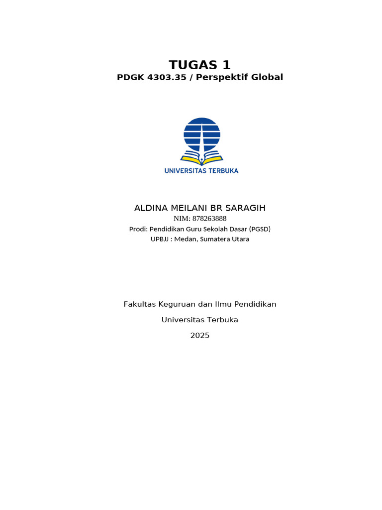 Tugas 1 PDGK 4207 | PDF