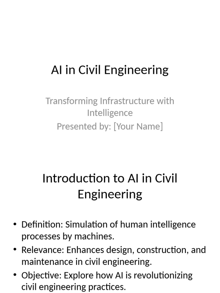 AI Transforming Civil Engineering | PDF | Artificial Intelligence ...