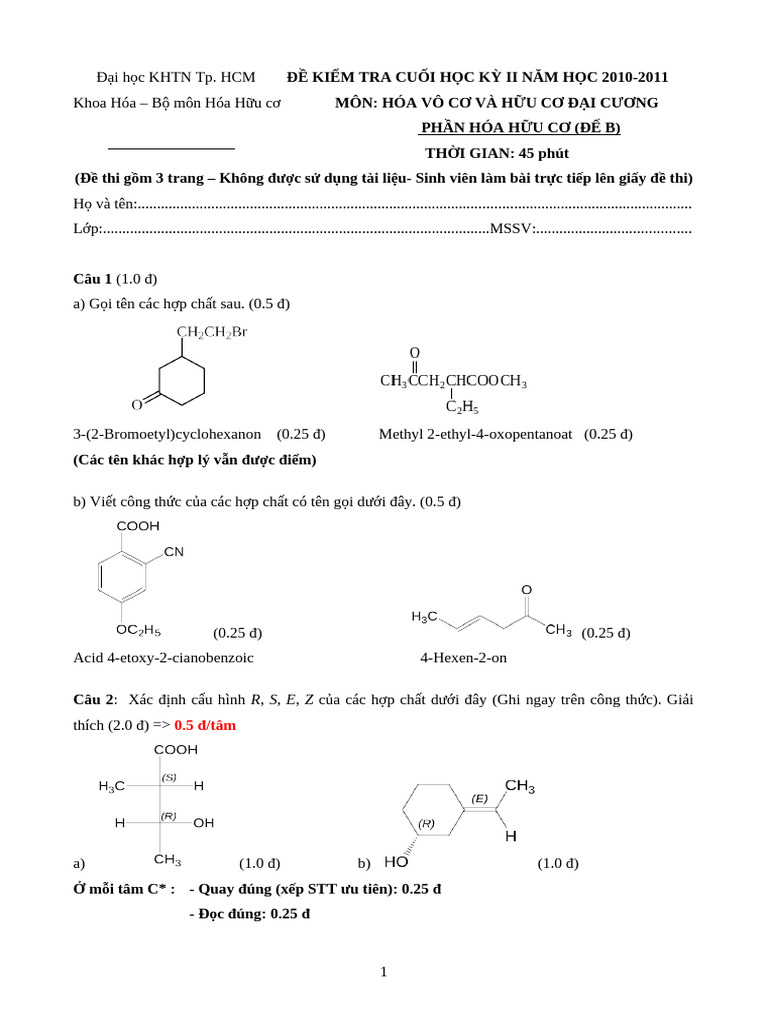 Dap an-TCK-2011-B | PDF