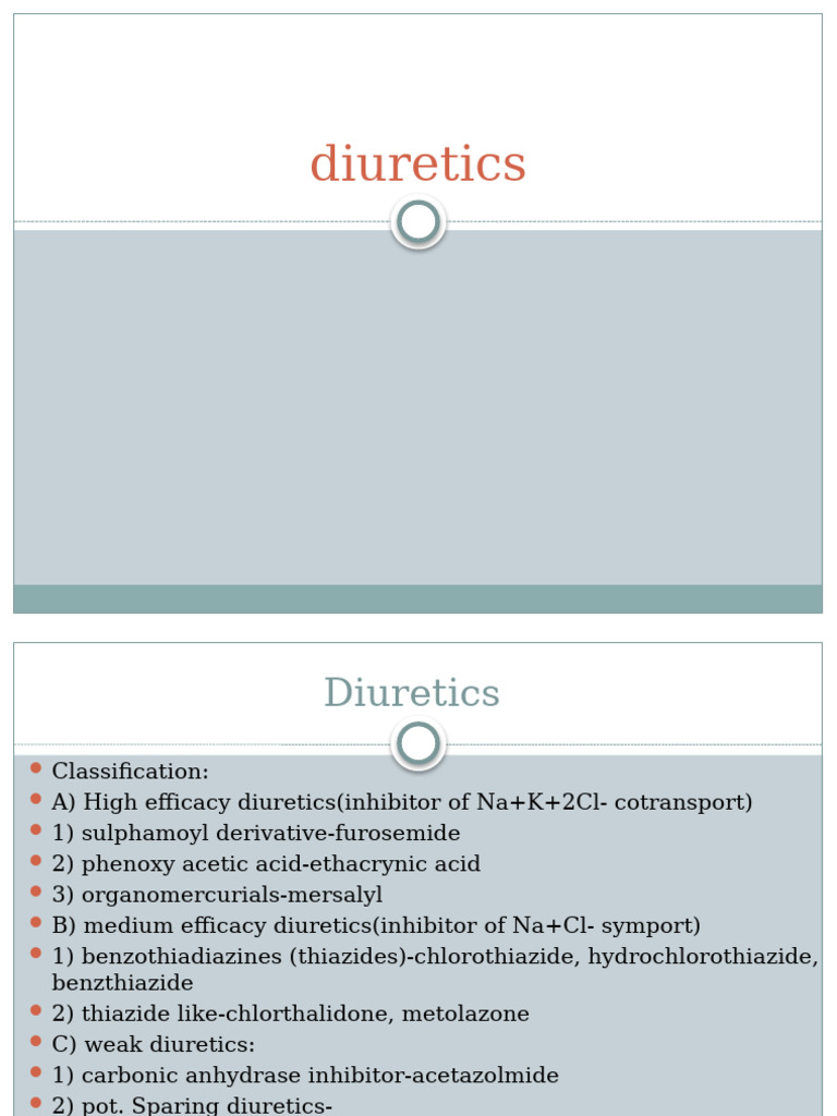 Kidney and Loop Diuretics | PDF