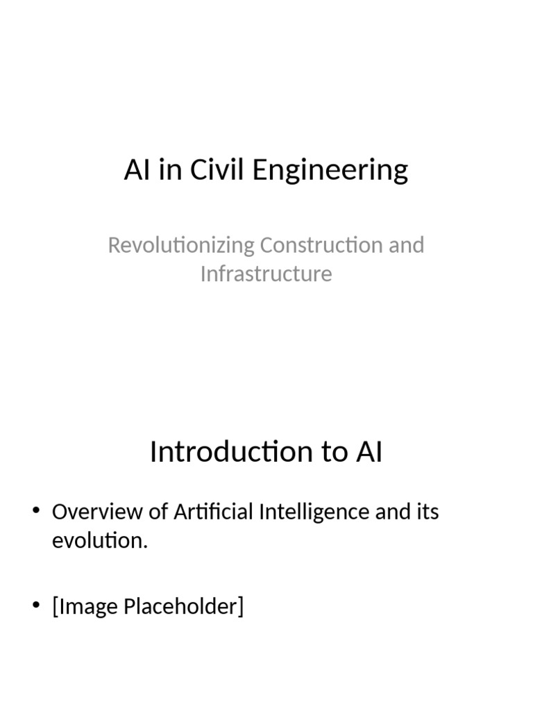 AI in Civil Engineering | PDF
