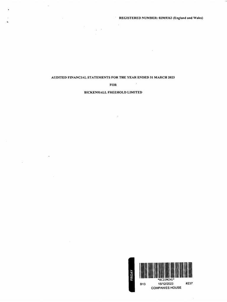 Abbreviated Accounts 2023 | PDF