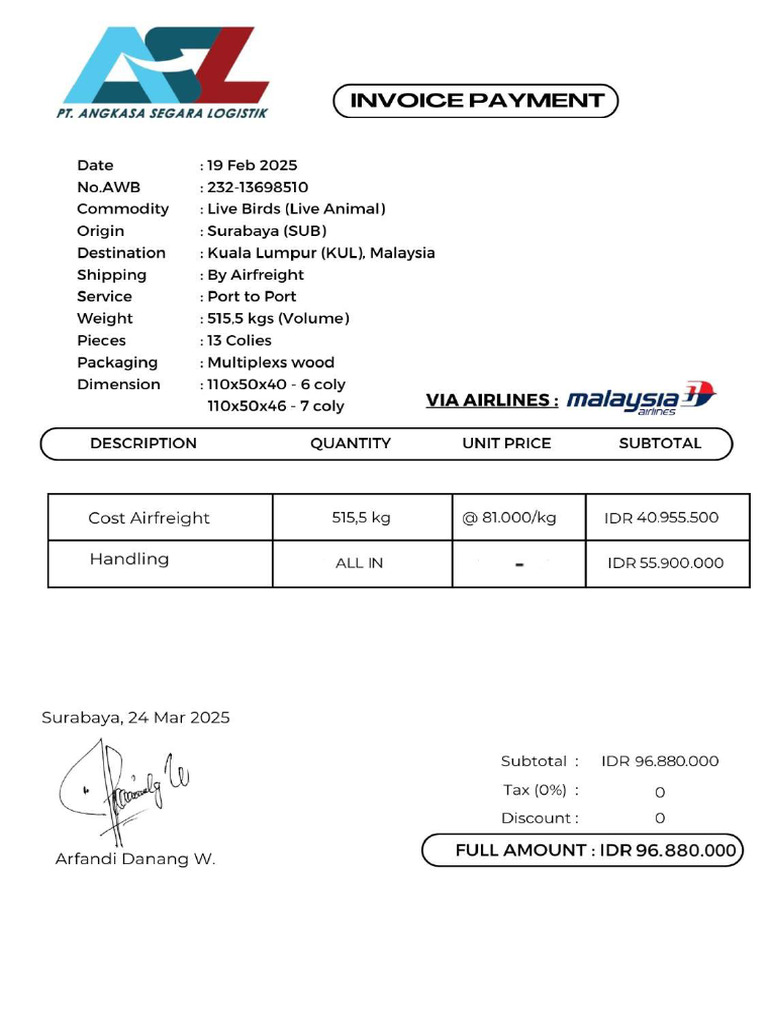 INVOICE 19 24 Mar 2025 | PDF
