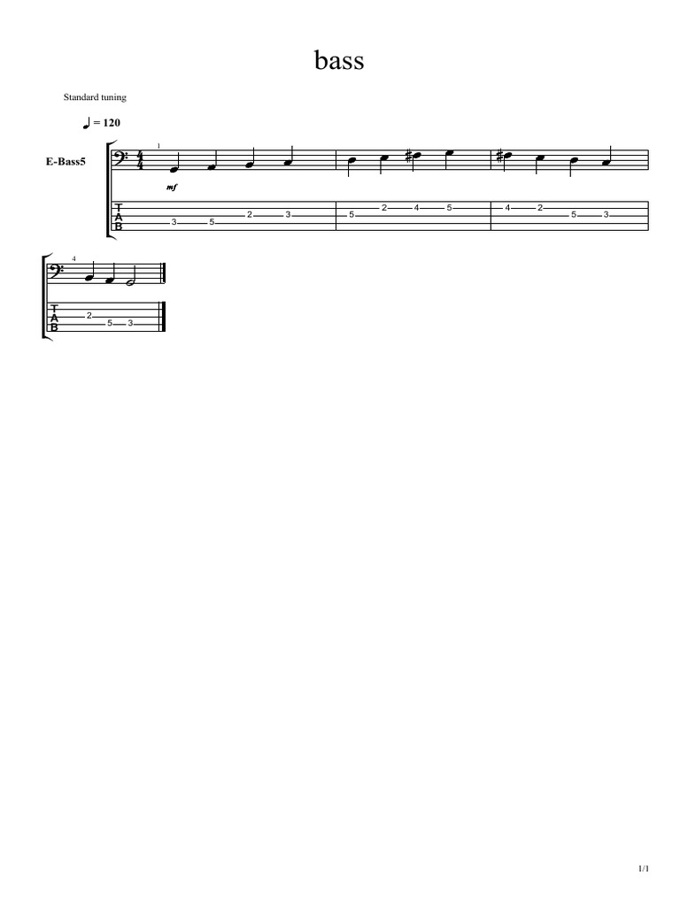 Bass Finger Exercises Guide | PDF