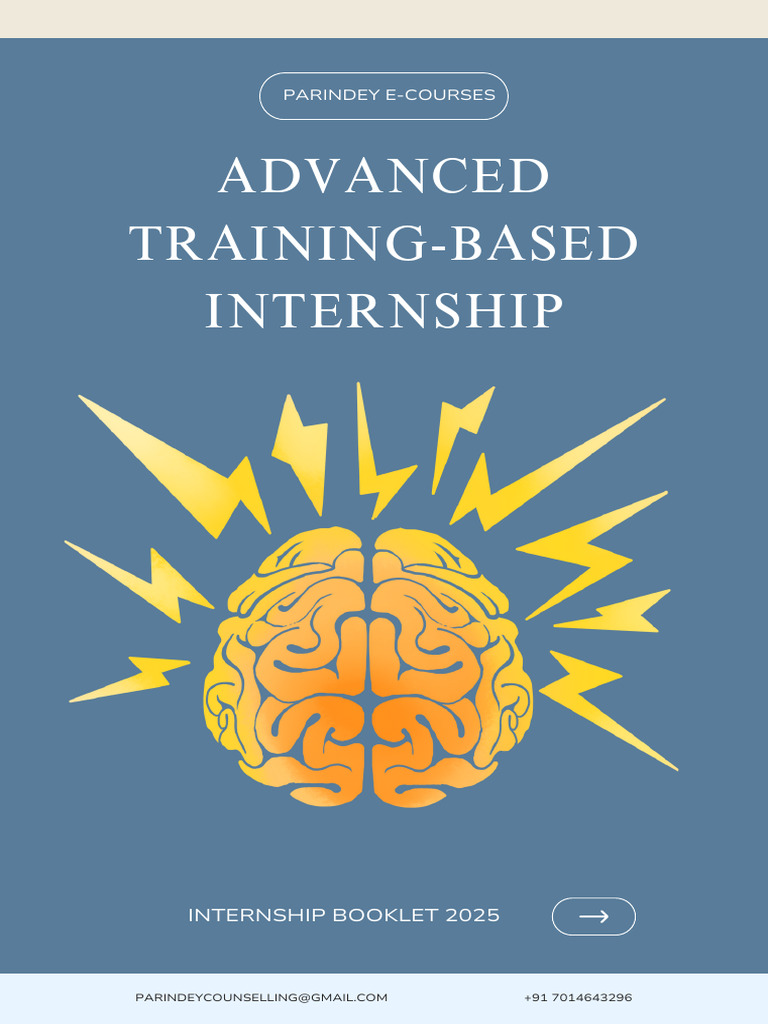 Advanced Training Based Internship Booklet | PDF | Psychotherapy ...