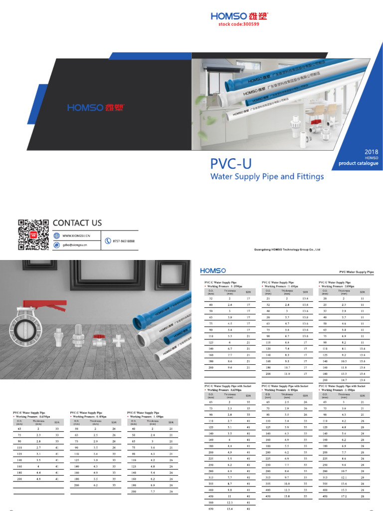 PVC-U Water Supply HOMSO | PDF