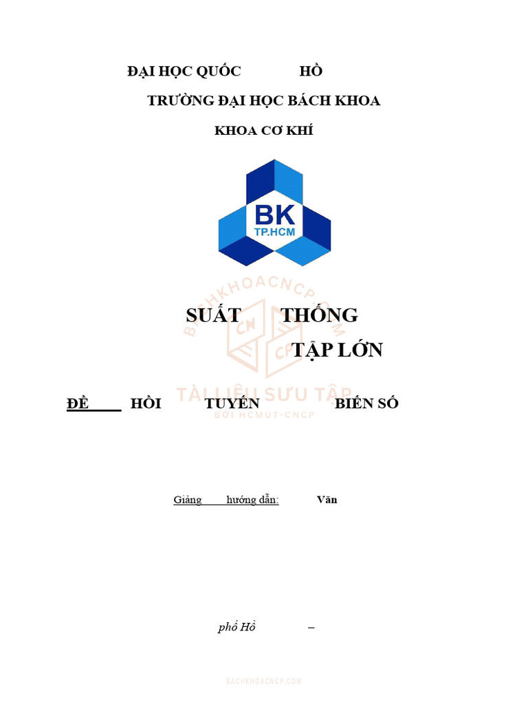BTL XSTK Nhóm 13 | PDF