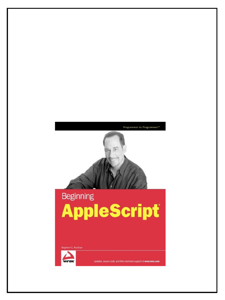 (Ebook) Beginning AppleScript by Stephen G. Kochan ISBN 9780764574009, 9780764584930, 0764574000 ...