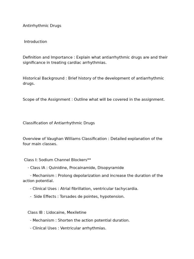 Pharmacology Assignment - 1 | PDF | Cardiology | Heart