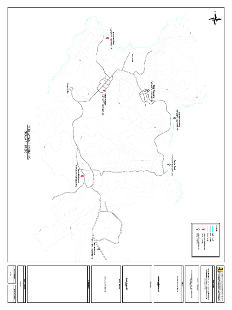 01 - Peta Layout Eksisting | PDF