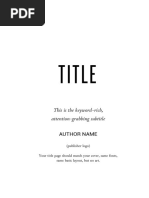 AO3 Formatting Guide for Google Docs | PDF | Typefaces | Paragraph