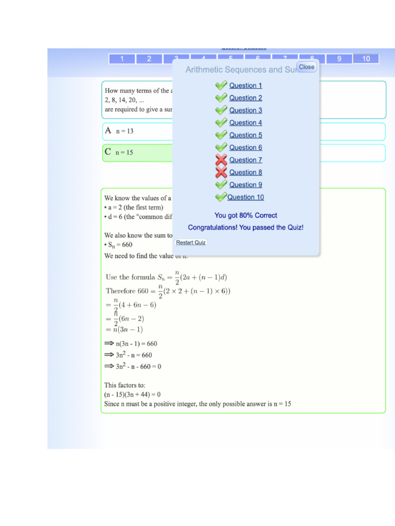Arithmetic and Sums - Goodness | PDF