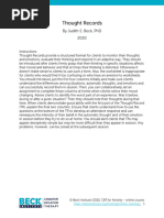 Thought-Record-Worksheet Beck | PDF | Thought | Neuroscience